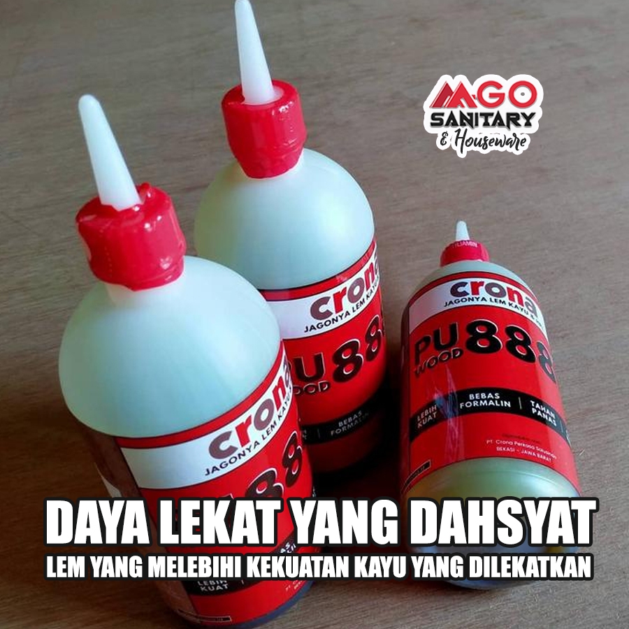 Jual LEM KAYU CRONA PU 888 LEM KHUSUS KAYU BASAH/ LEM HPL / LEM TAKON ...