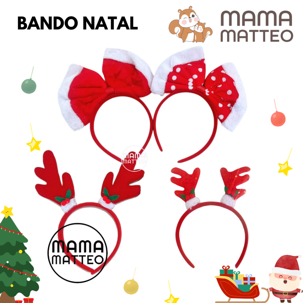 Jual Aksesoris Ornamen Natal / Kacamata Bando Bandana Perayaan Natal ...