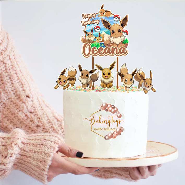 Jual Pokemon Eevee Topper Cake Birthday / Hiasan Kue Ulang Tahun ...
