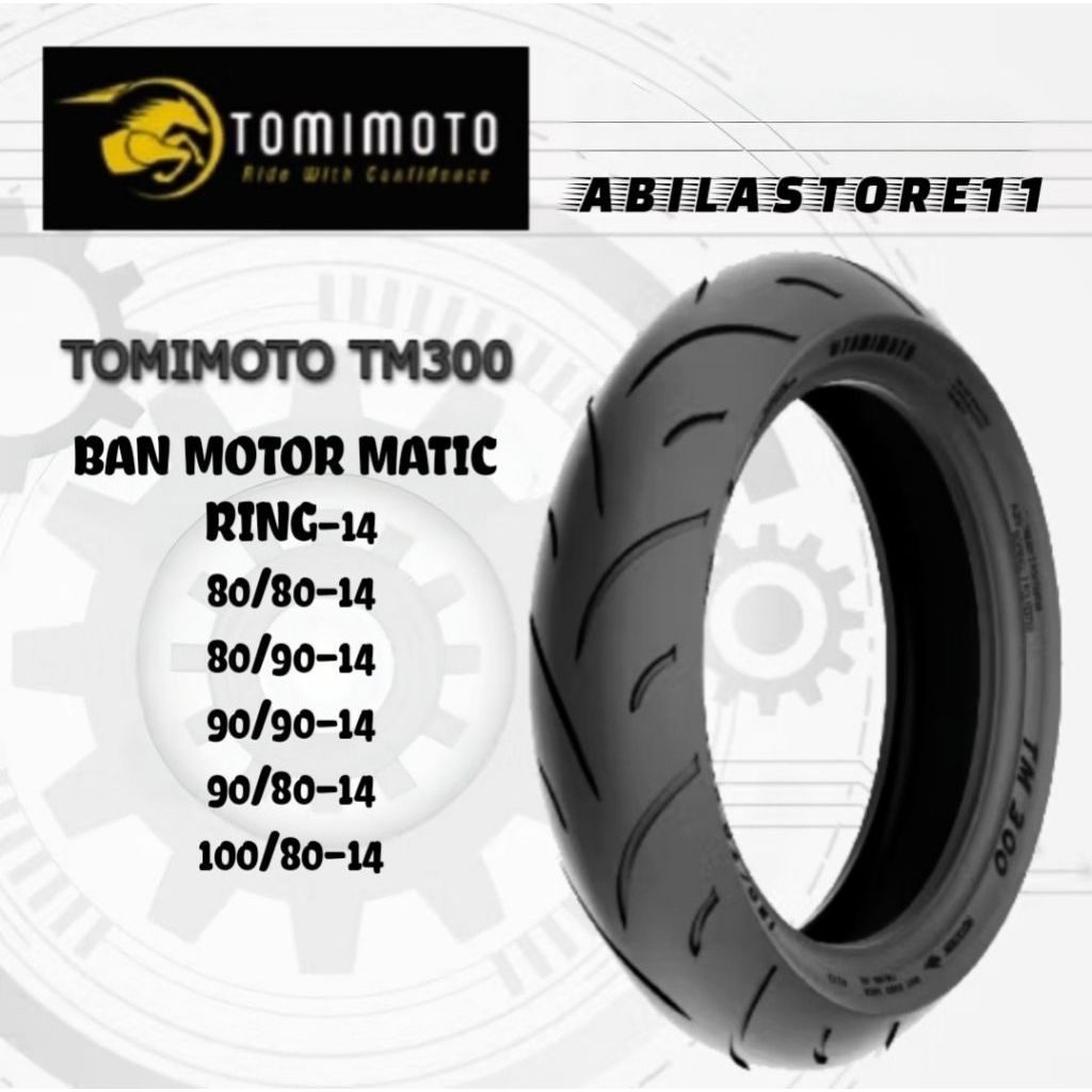 Jual Ban Motor Matic TomiMoto Ban Tubless Ring-14 Original Berbagai ...