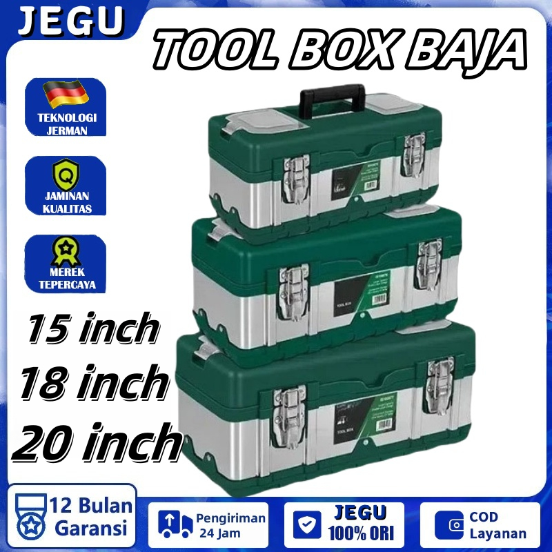 Jual JEGU Tool Box 15-20 inch Besi Baja Kotak Perkakas Material ...