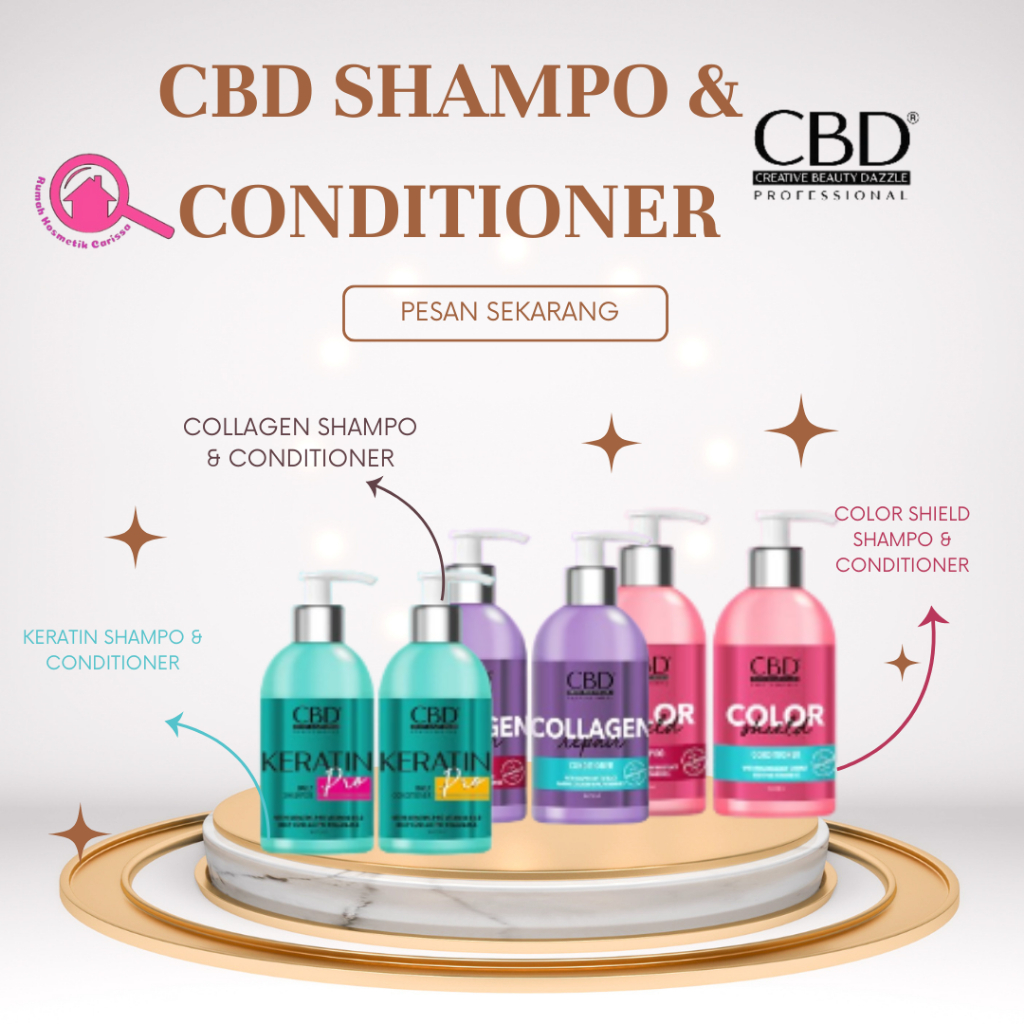 Jual CBD Professional Shampoo & Conditioner for Color Treated Hair with ...