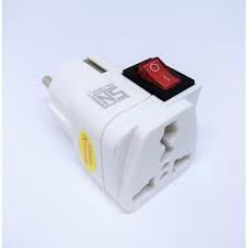 Jual Visalux Plug Kombinasi Neon (2 Pin) / Steker Saklar Serbaguna ...