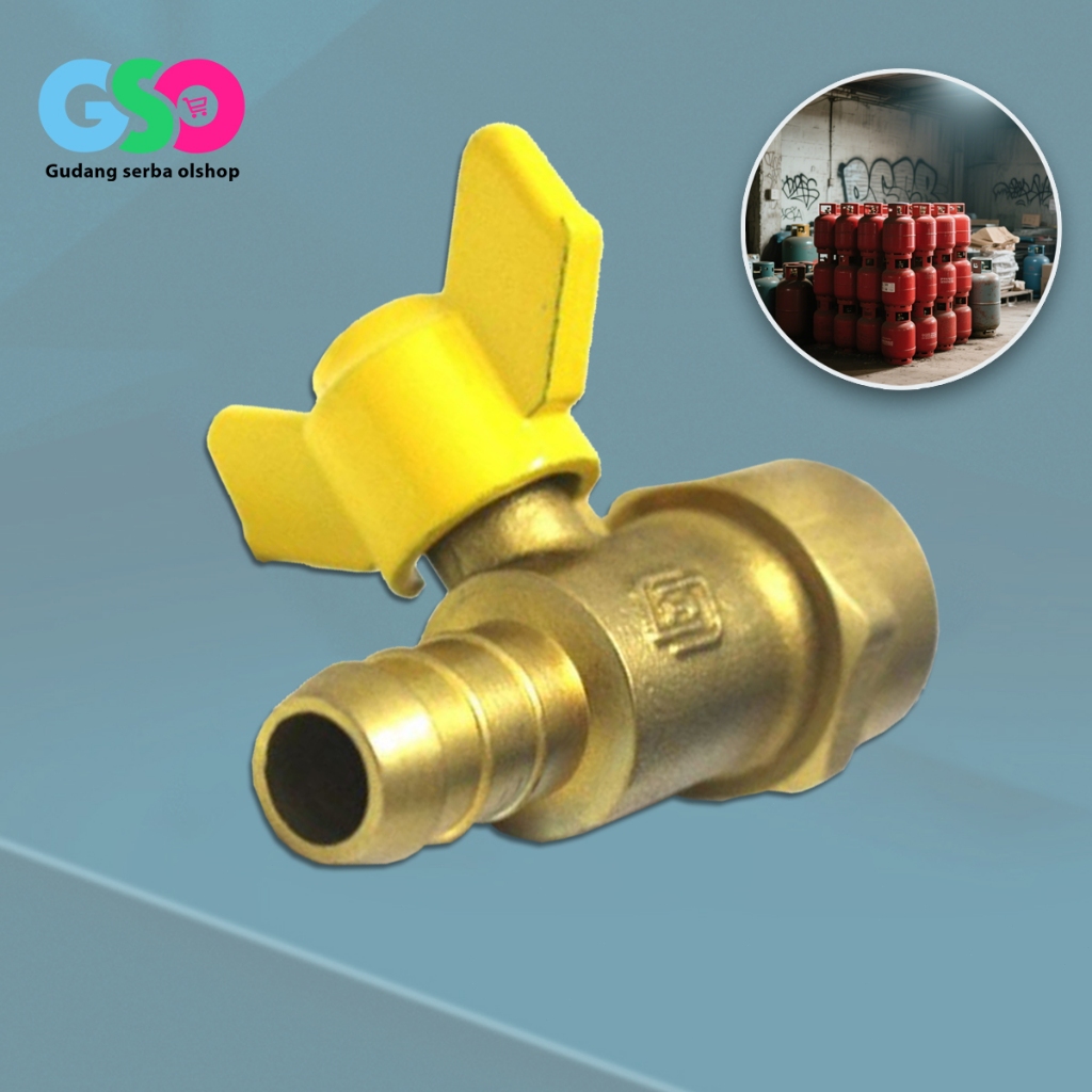 Jual 1/2 Inch Kran Gas stop katup gas Shut Off Ball Valve Fuel Gas Kran ...