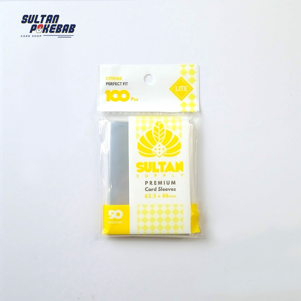 Jual SULTAN SUPPLY PREMIUM CARD SLEEVES CITRINE 62.5 X 88 MM 50 MICRON ...