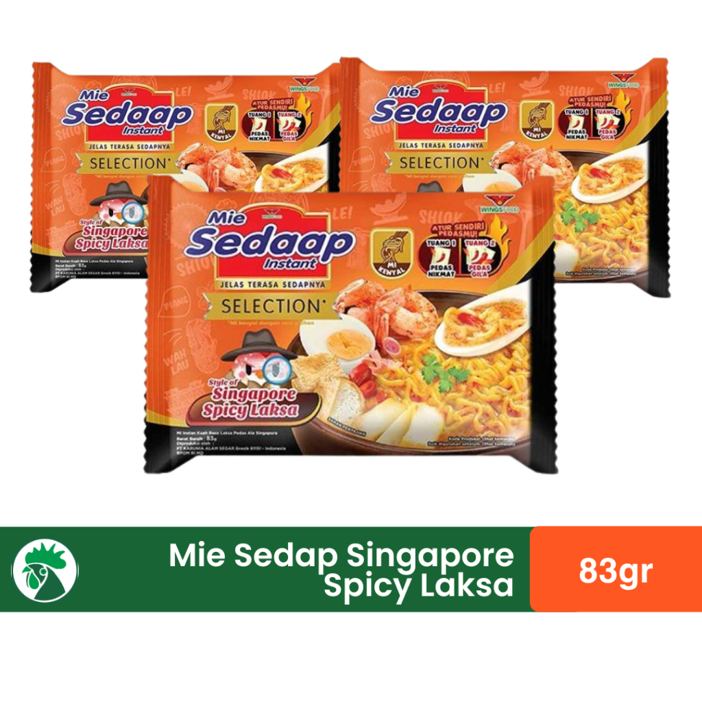 Jual Mie Sedaap Singapore Spicy Laksa 1 Pcs | Mie Sedap Laksa Singapore ...