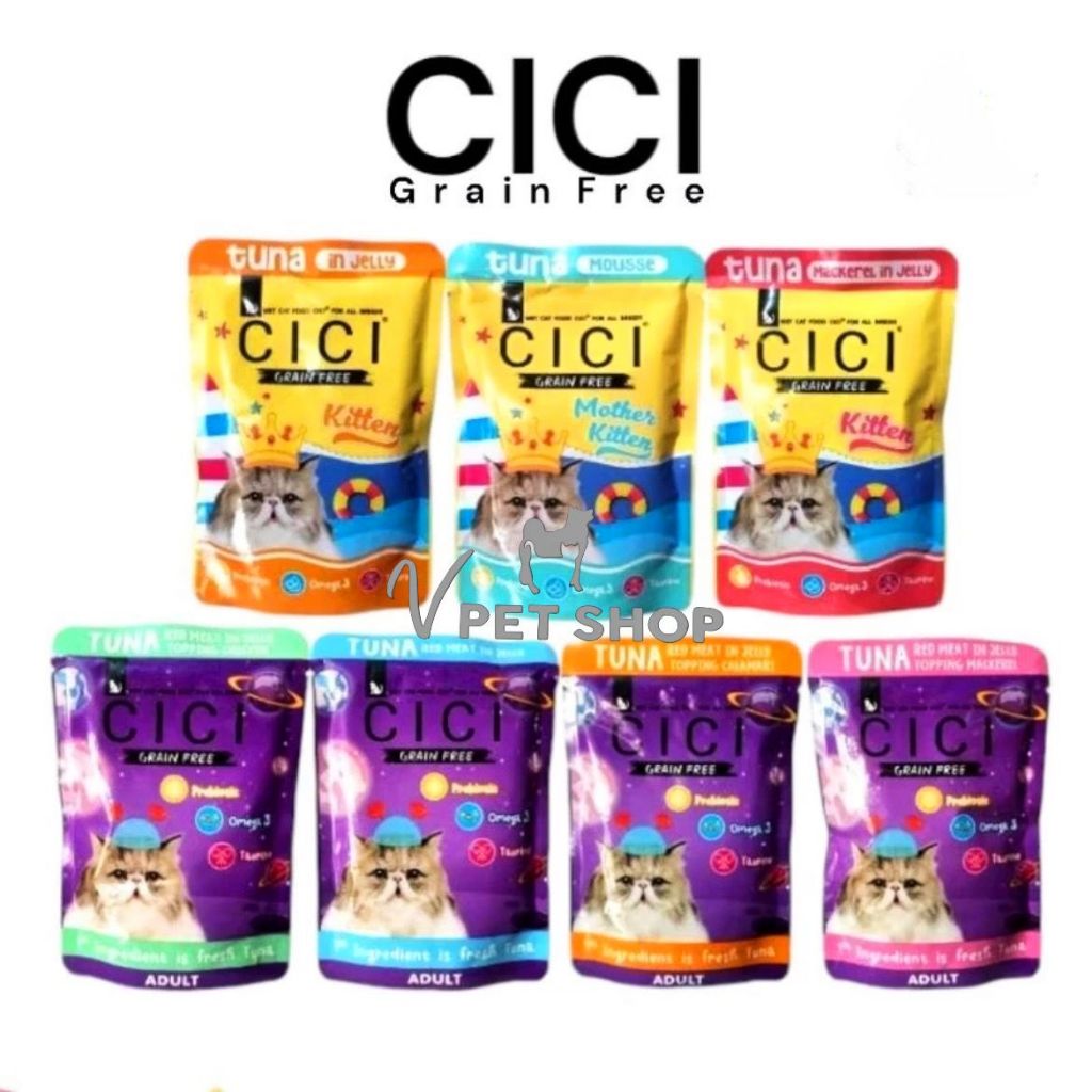 Jual Makanan Kucing - CICI WET FOOD RED MEAT IN JELLY/GRAIN FREE 85G ...