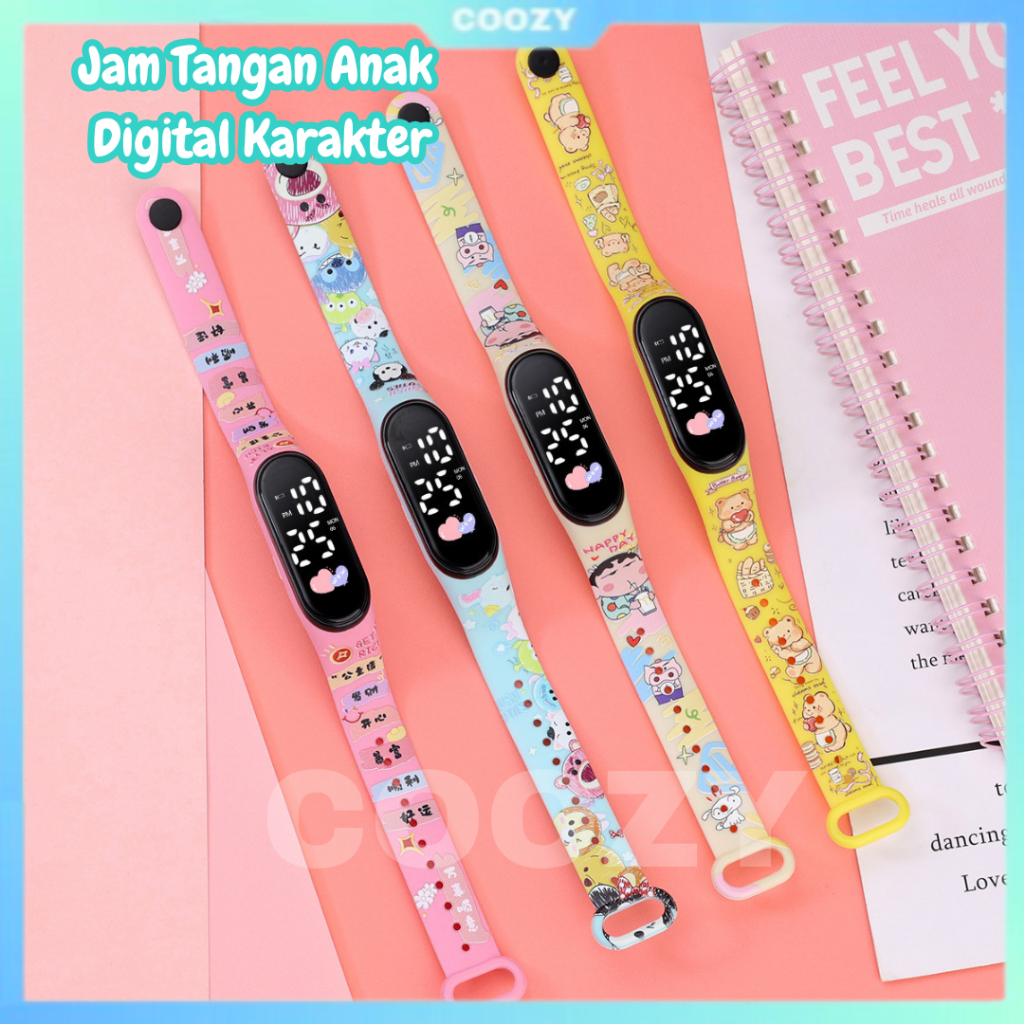 Jual Coozy Jam Tangan Anak Digital Touch Screen Led Karakter Sincan ...