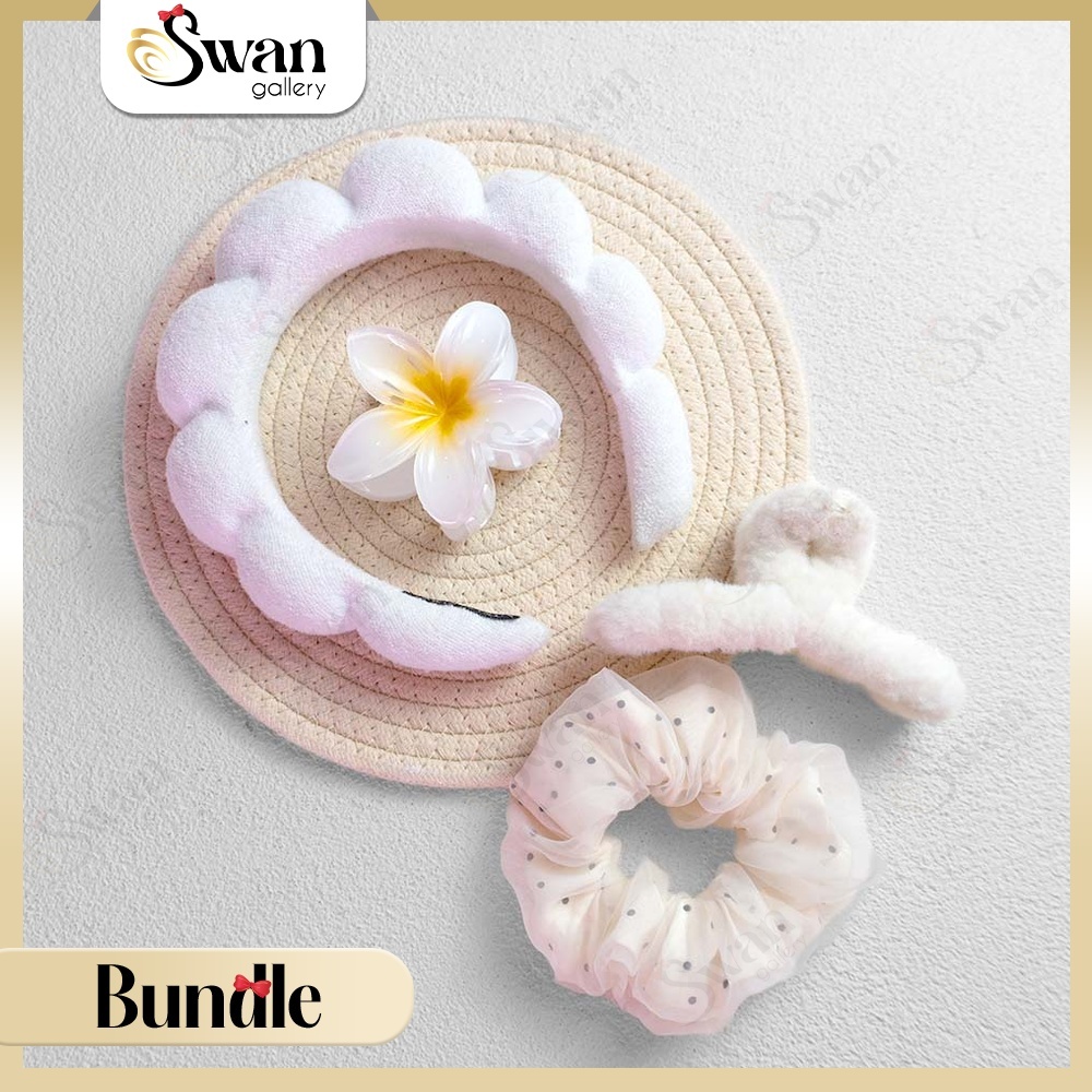 Jual Paket Bundle Aksesoris Rambut Value Set 4 PCS Korea Aesthetic ...