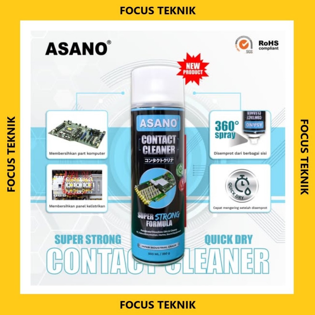 Jual ASANO Contact Cleaner 500ML – Pembersih Kontak Elektrik, Cepat ...