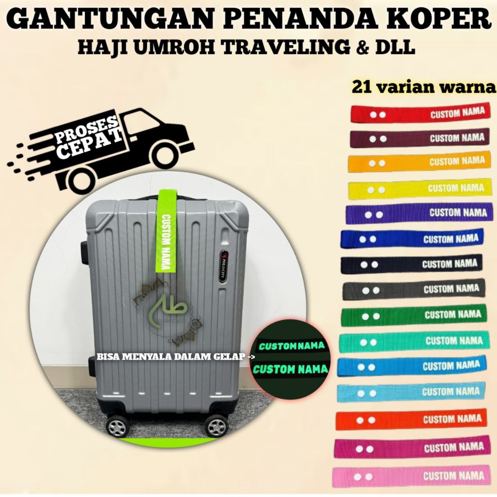 Jual Tohacollection Baggage Tag Tag Koper Haji Umroh Penanda Koper ...