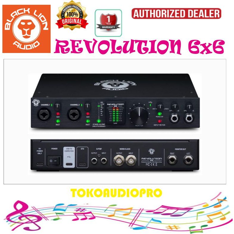 Jual Soundcard Black Lion Audio Revolution 6x6 USB Audio Interface Soundcard | Shopee Indonesia