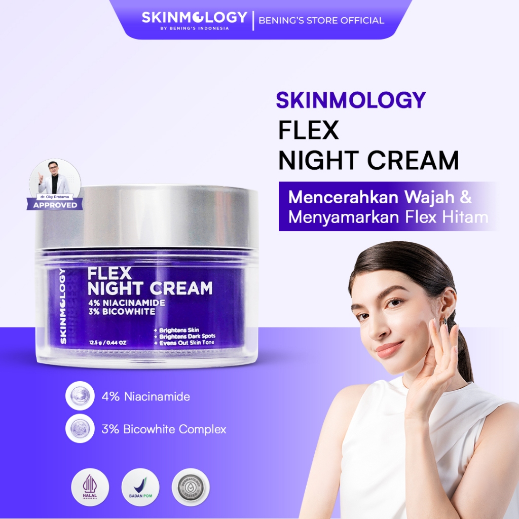 Jual [New] Skinmology by Bening's Clinic Indonesia - Flex Night Cream ...