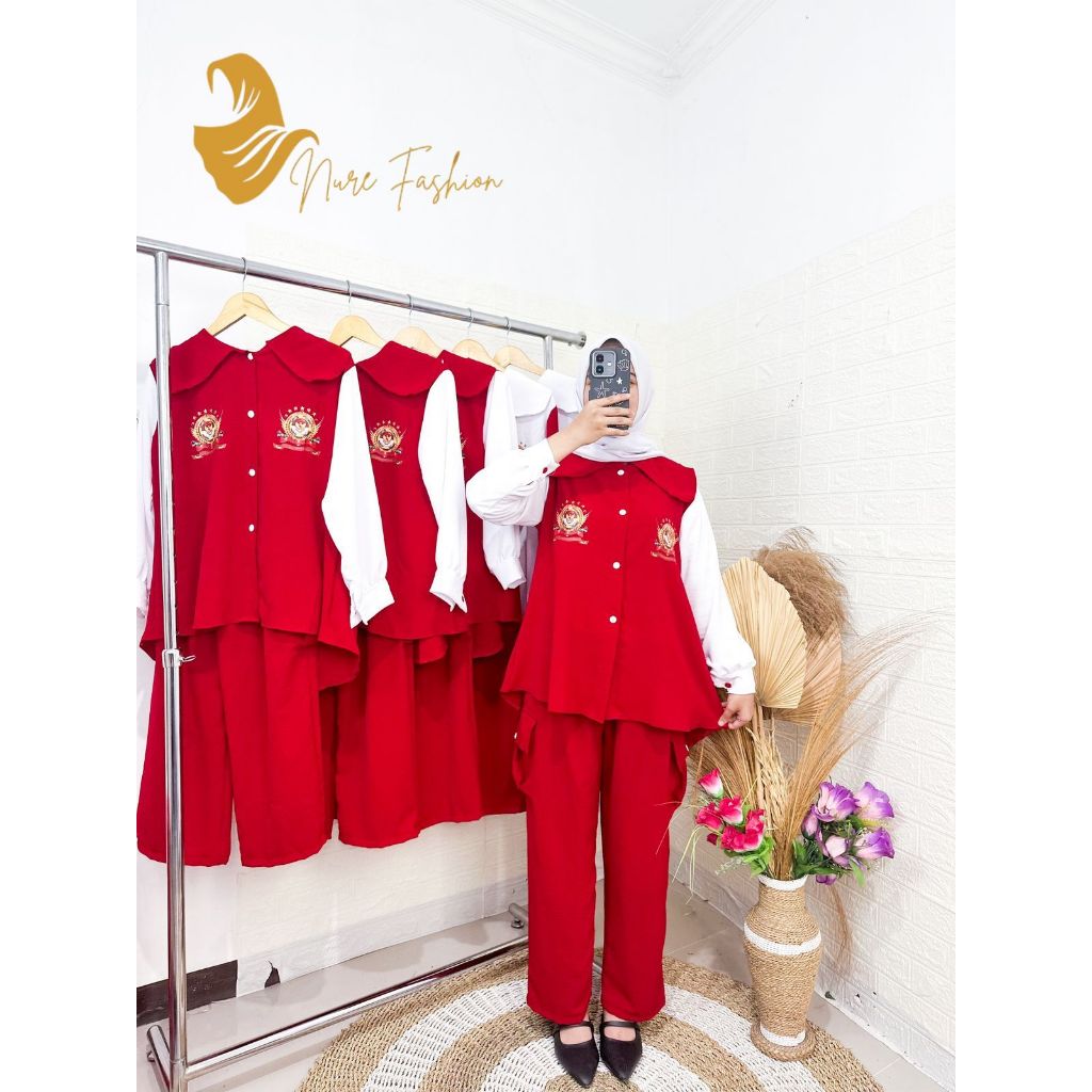 Jual NURE - MERAH PUTIH DIRGAHAYU IDN SET CARGO DEWASA // SET CRINGKLE SPESIAL KEMERDEKAAN ...
