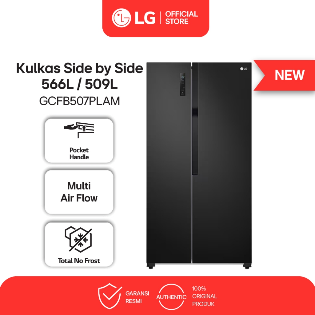 Jual LG Kulkas Side by Side 566L / 509L - Multi Air Flow - LED Lighting ...