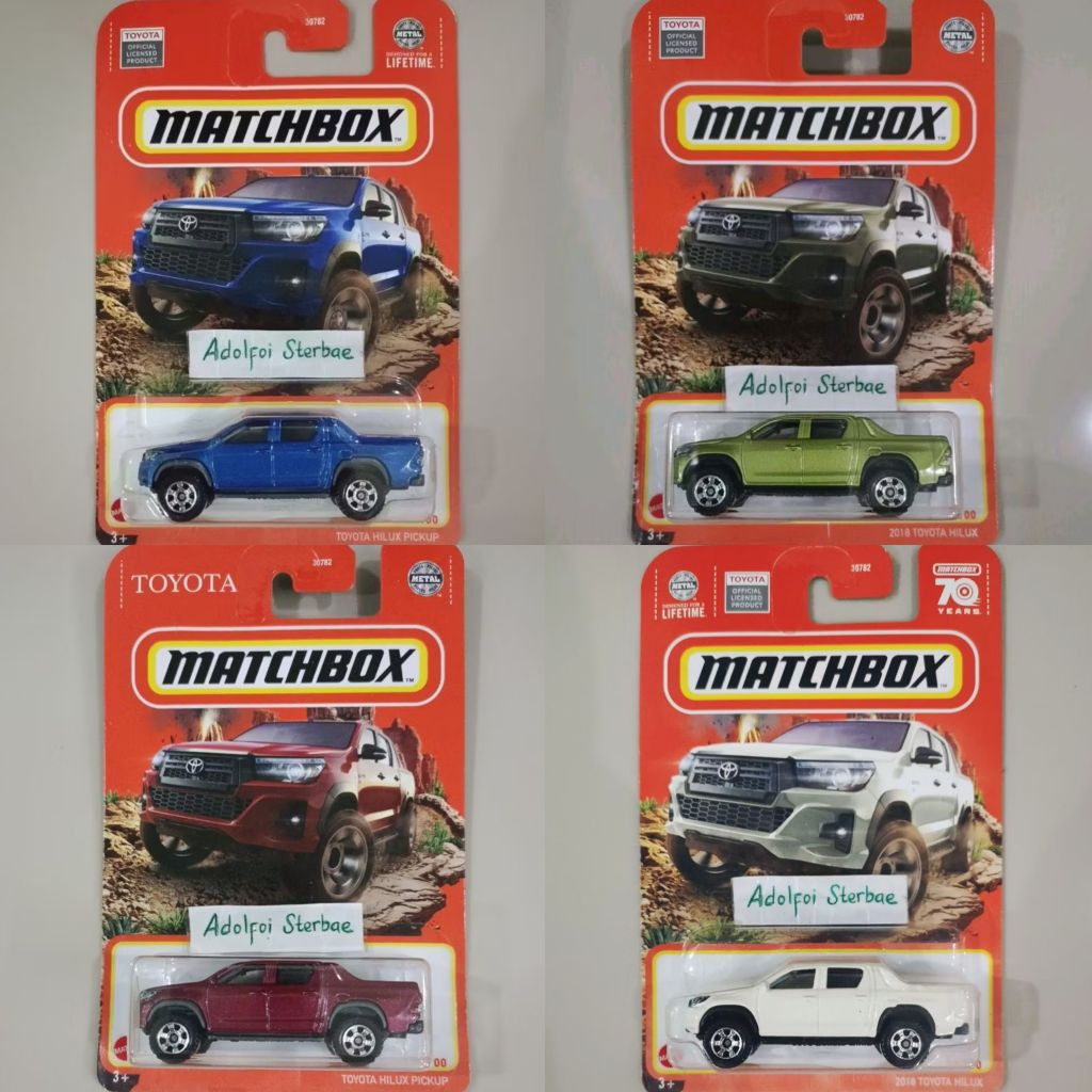 Jual matchbox 2018 toyota hilux pickup pick up truck double cabin 70 ...