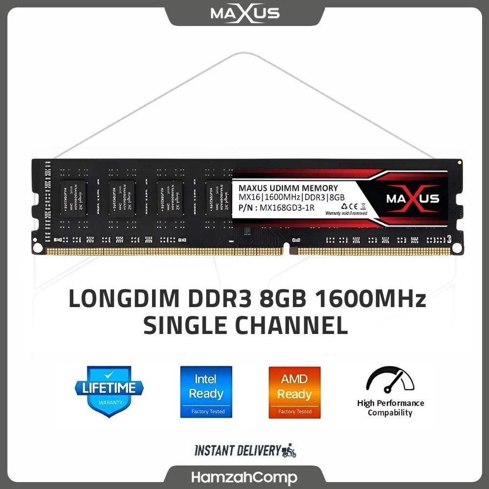 Jual RAM DDR3 8GB | 4GB 1600MHz MAXUS RAM Komputer / RAM PC / RAM ...