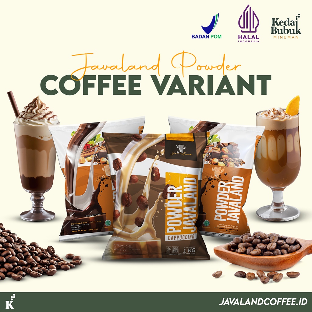 Jual Javaland Bubuk Minuman Varian Coffee / Kopi 1Kg - Regular Plain | Rasa Cappucino ...