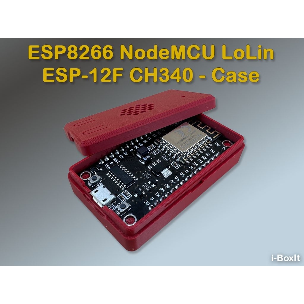 Jual Casing 3D untuk ESP8266 NodeMCU LoLin ESP-12F (CH340) – Desain ...
