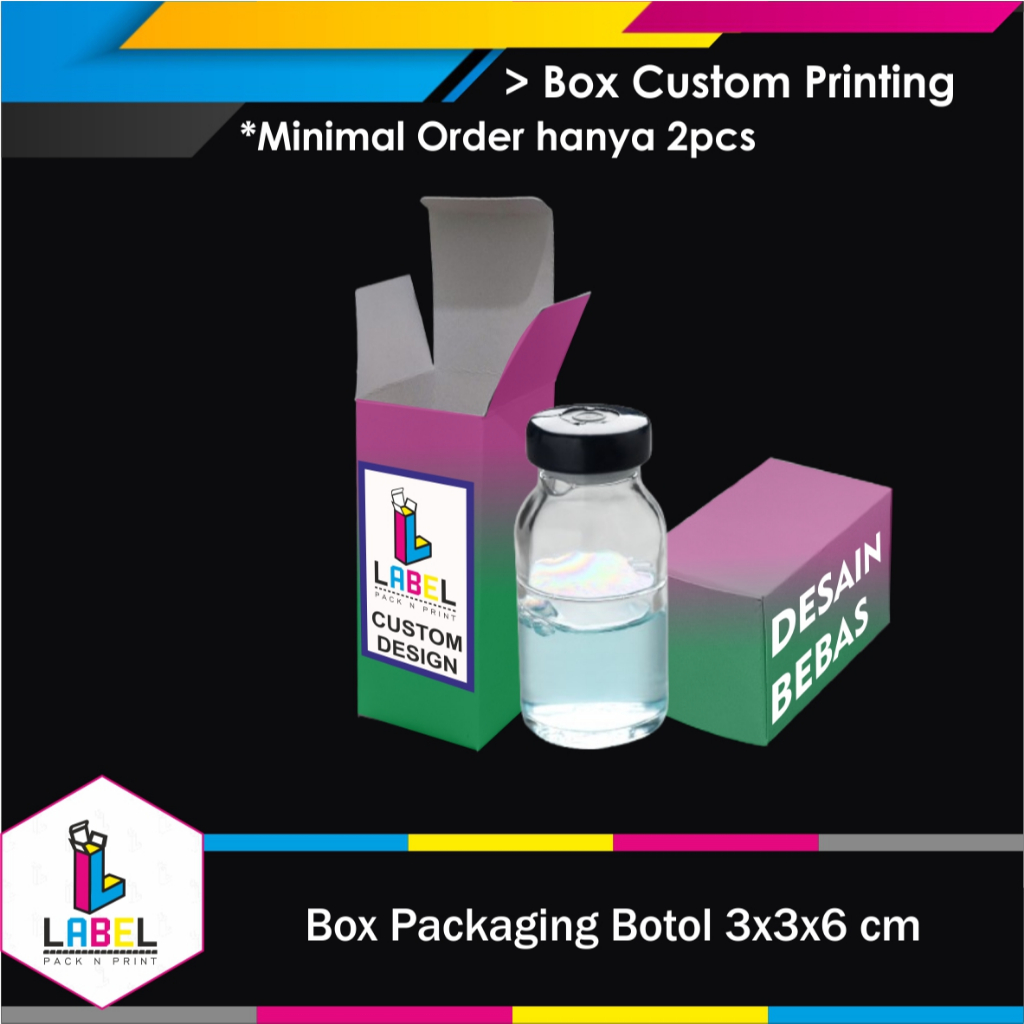 Jual Dus Kemasan / Box Uk. 3x3x6 CUSTOM DESIGN FULLPRRINT | Shopee ...