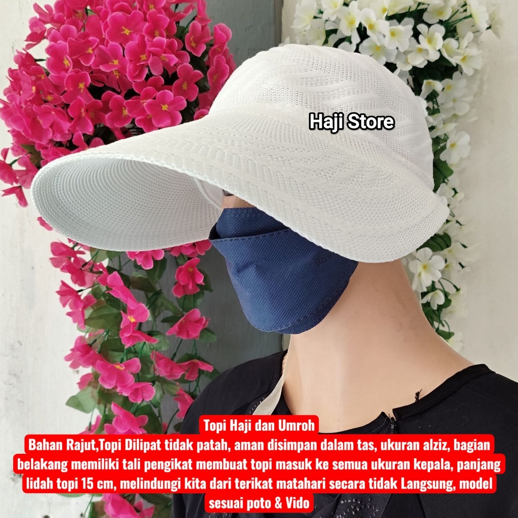 Jual Topi Wanita Haji dan Umroh Bahan Rajut Premium | Shopee Indonesia