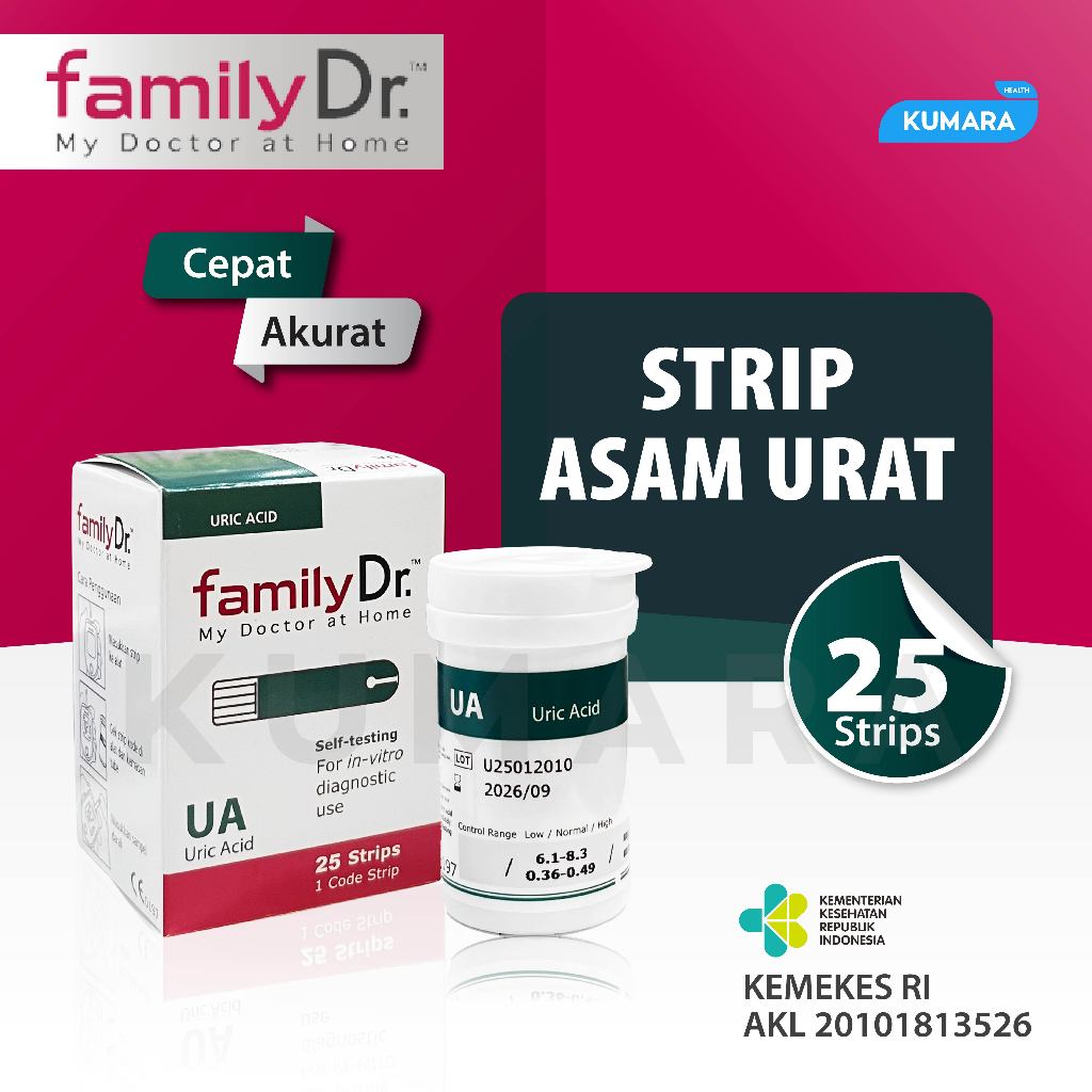 Jual Family Dr Strip Uji Asam Urat | 25 Strip | BOX | Shopee Indonesia