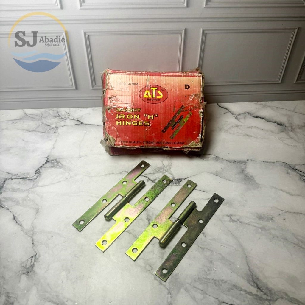 Jual (12 PASANG) ATS Engsel Model H Hinges Type Pasang Lepas UCP Brass ...