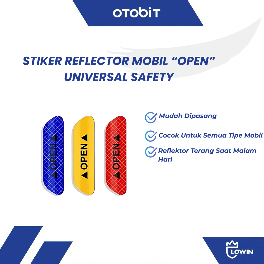Jual Stiker Reflector Pintu Mobil Open Car / Stiker Reflective Pintu ...