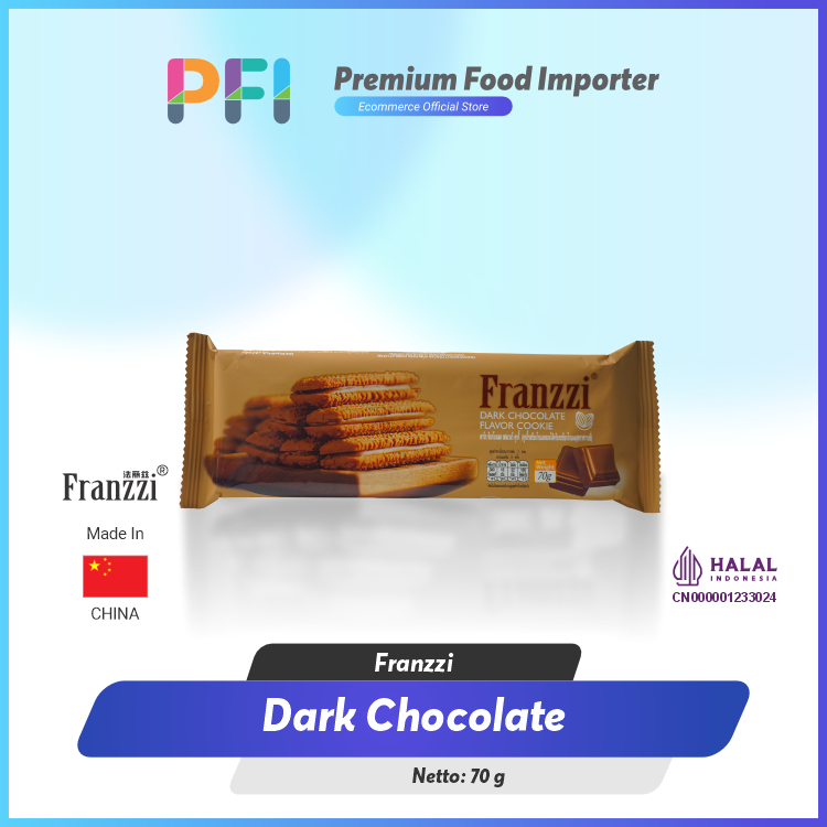 Jual Franzzi Rich Aroma Dark Chocolate Cookie 70gr | Shopee Indonesia