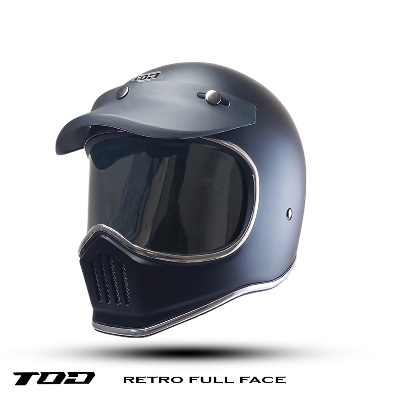 Jual Day Retro Bogo Full Face Dewasa Helm Motor Pria Wanita Bobber SNI ...