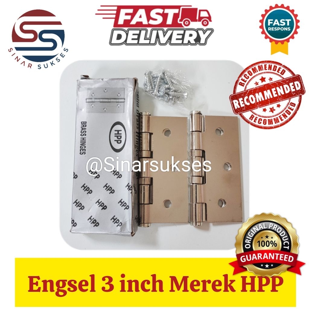 Jual Engsel 3 Inch Merek Hpp Engsel Pintu Jendela Silver 3 Inch Hpp