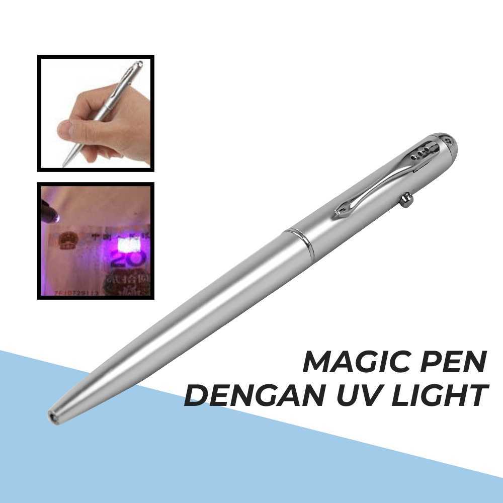 Jual Pulpen UV Light Tinta Invisible - Pena Rahasia dengan Lampu UV ...