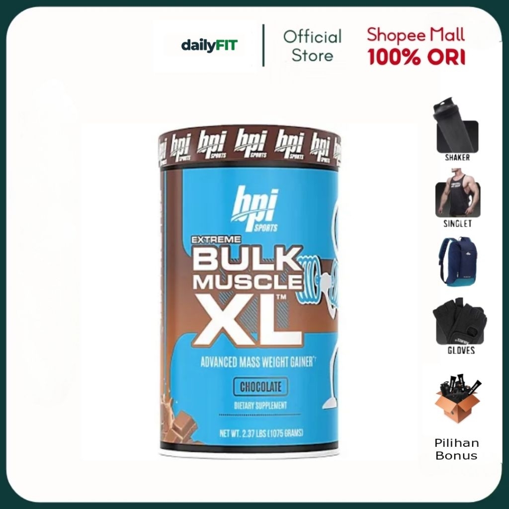 Jual Bpi Sports Bulk Muscle XL 2.37 Lbs Mass Gainer Weight Gain Suplemen Penambah Berat Badan ...