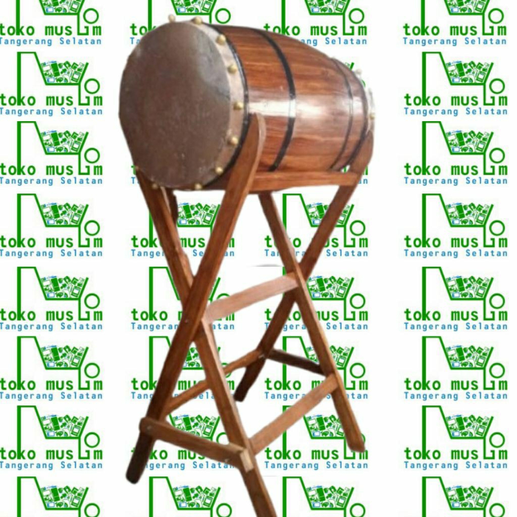 Jual Beduk Masjid / Bedug Plus Penyangga dan Ukuran 50 CM Pajang 90 CM ...