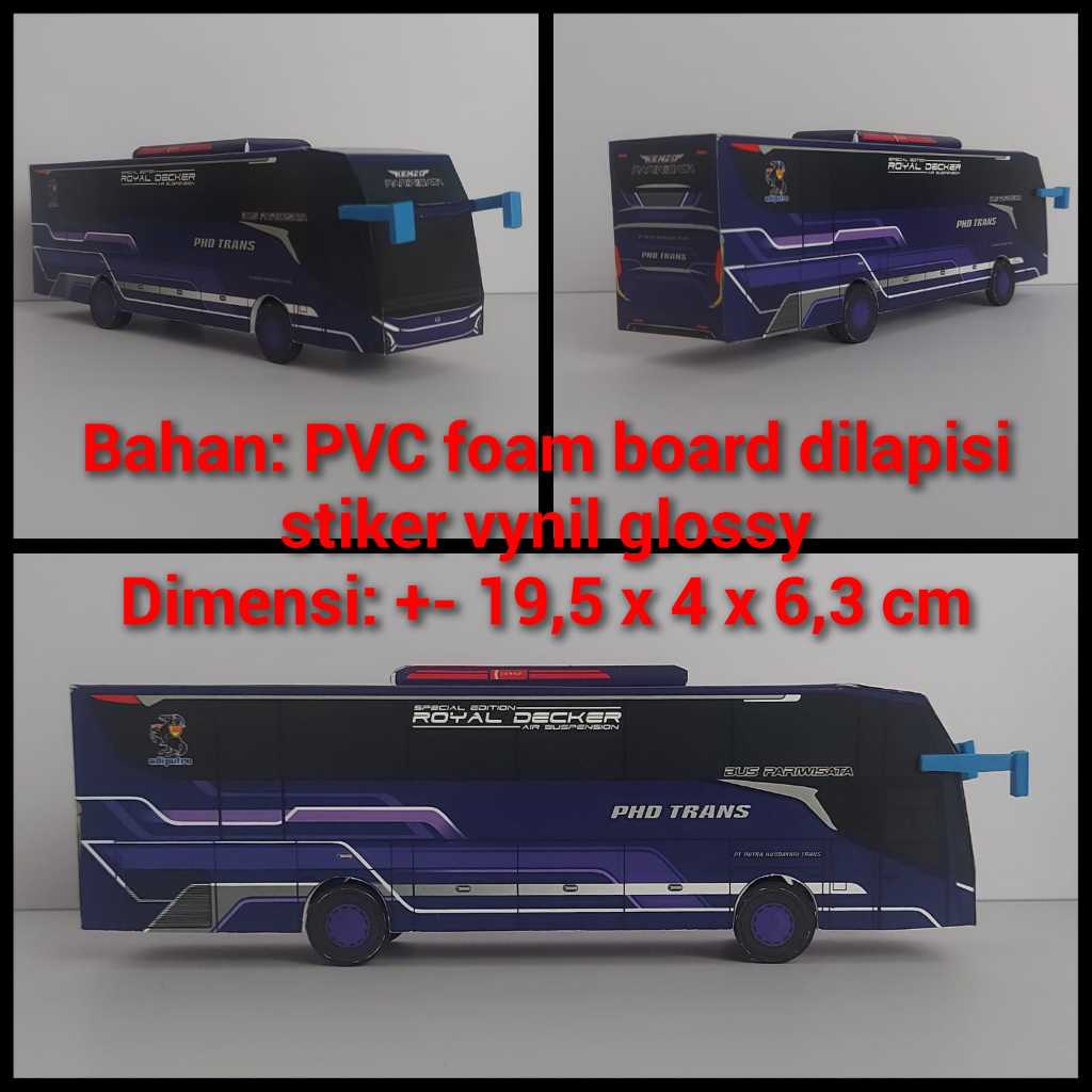 Jual Miniatur Bus PHD Trans Jetbus 5 - Papercraft Kurniatravel | Shopee ...