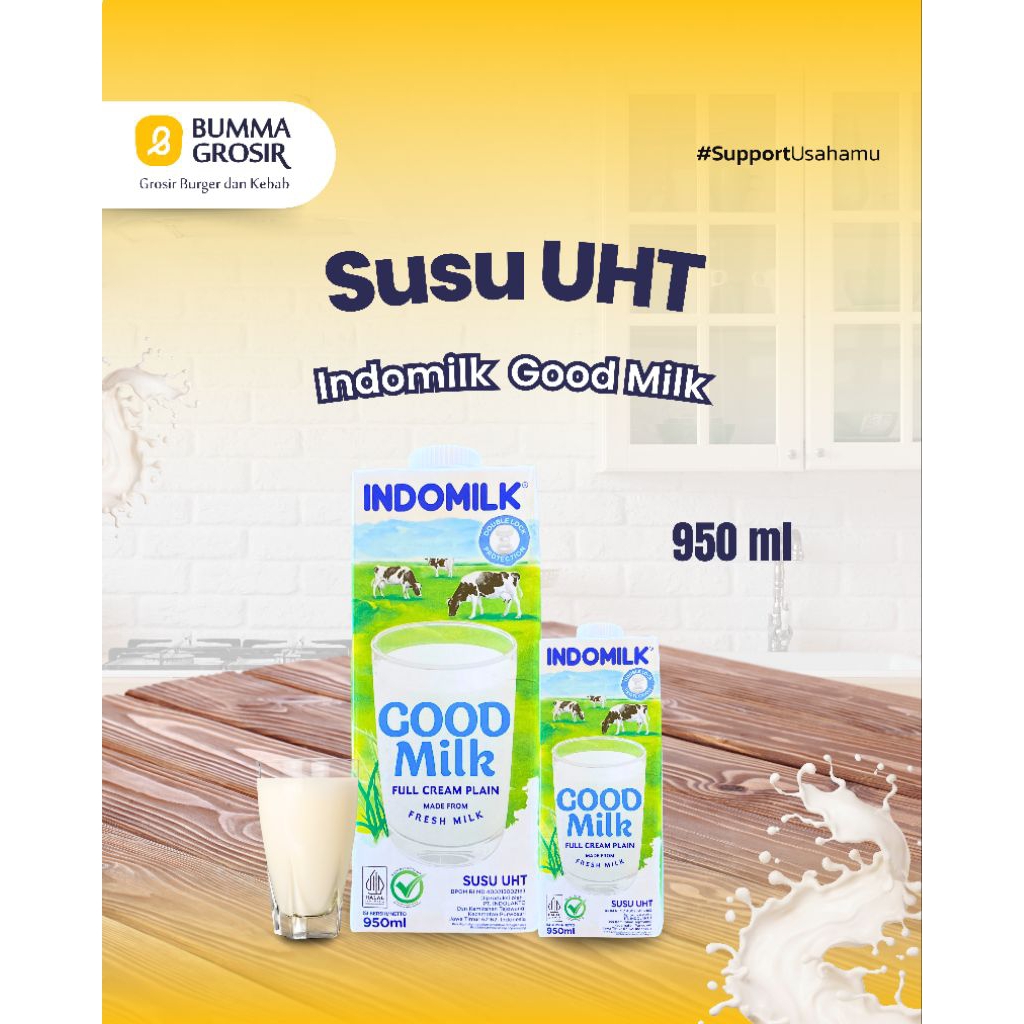 Jual Bendera UHT Full Cream - Susu UHT Creamy - Susu UHT Full Cream - Full Cream UHT - 946ml ...