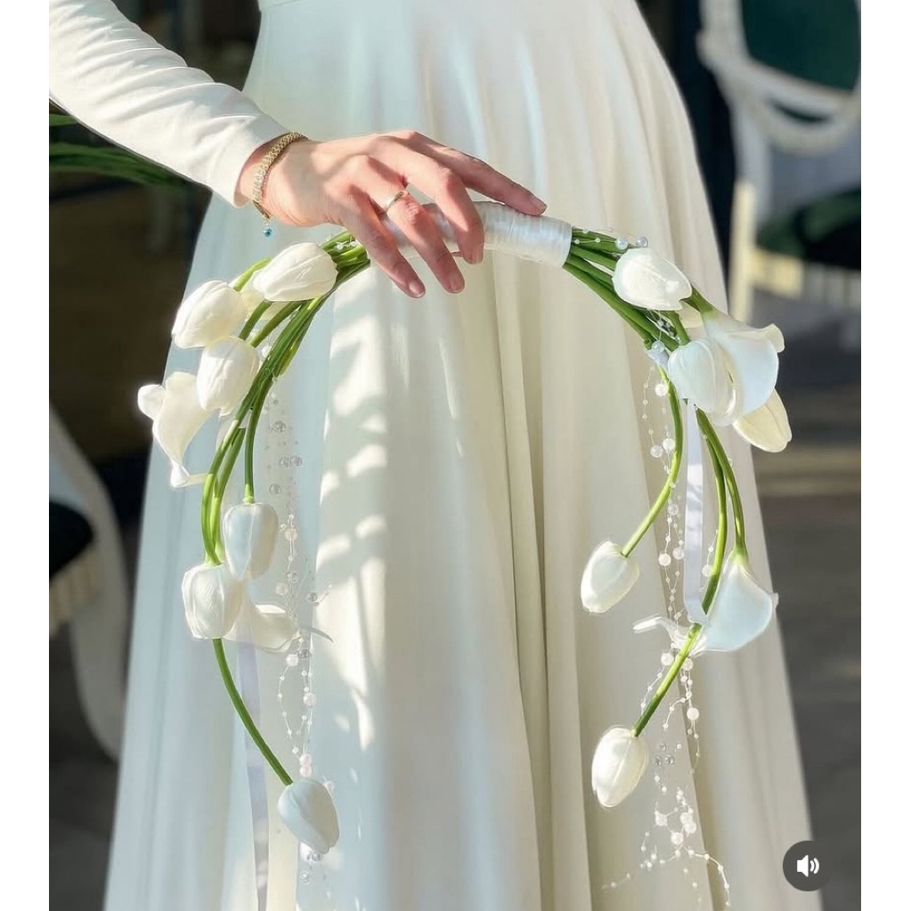 Jual HAND BUKET LILY TULIP ALA KOREA BUKET WEDDING KOREAN STYLE HAND ...