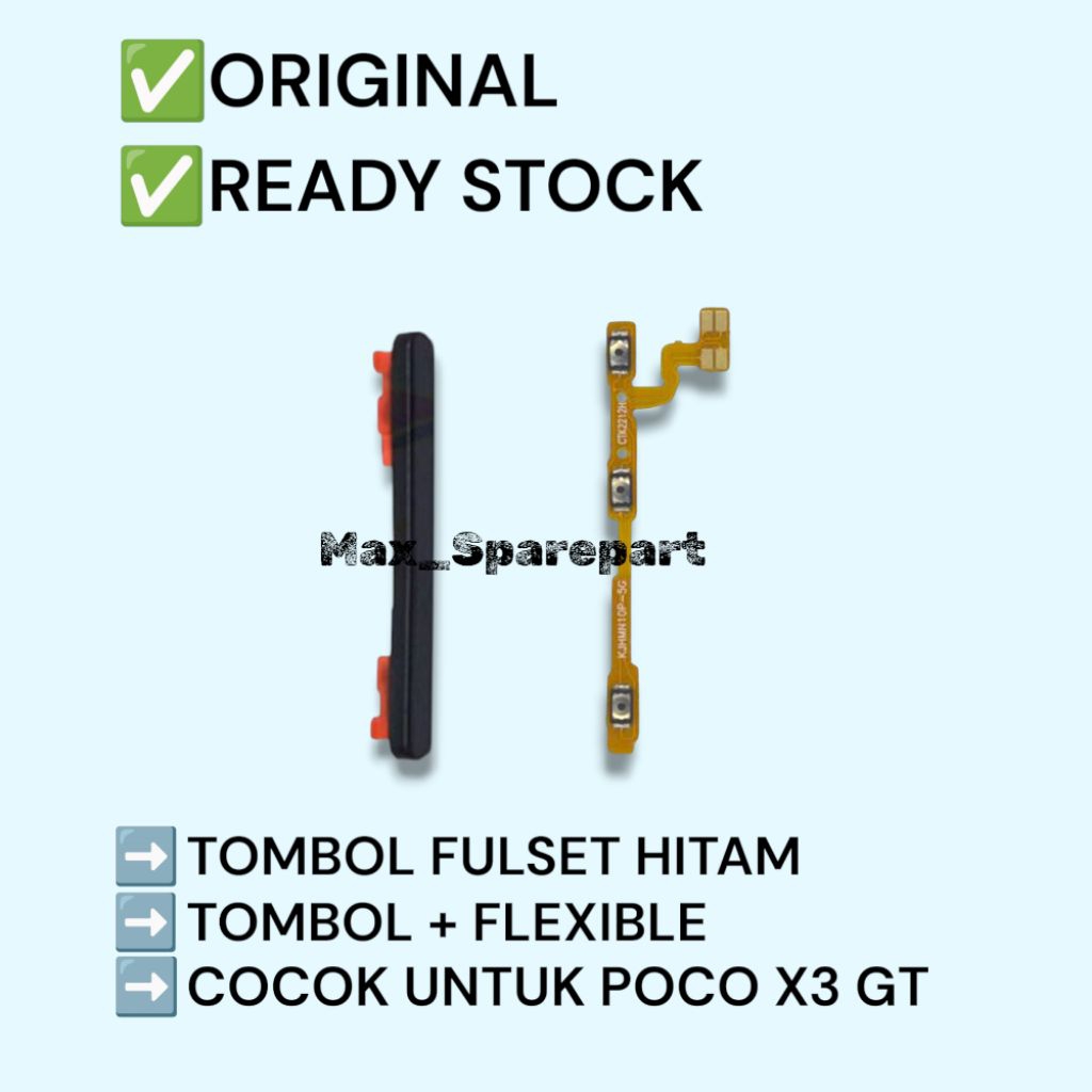 Jual Xiaomi Pocophone X3 GT Tombol + Flexible On/Off + Volume Fulset | Shopee Indonesia