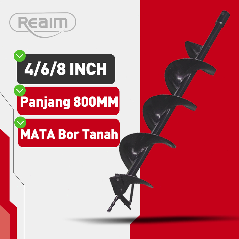 Jual Reaim Mata Bor Tanah Earth Auger Drill Bit 200 150 100 MM ORIGINAL ...