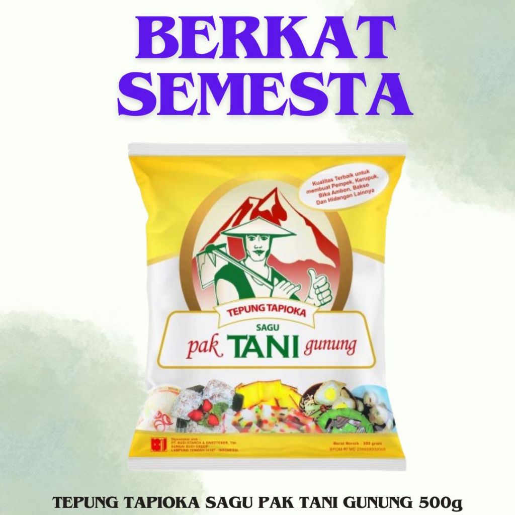 Jual TEPUNG TAPIOKA SAGU PAK TANI GUNUNG 500GR | Shopee Indonesia