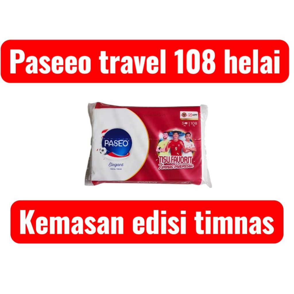 Jual tisu Paseo Elegant Facial Tissue Travel Pack 108 Lembar 3 Ply Tisu ...