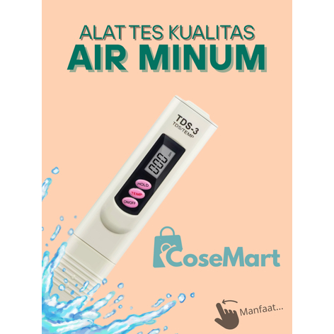 Jual [Sudah Kalibrasi] TDS Meter Digital TDS-3 Alat Ukur Kualitas Air ...