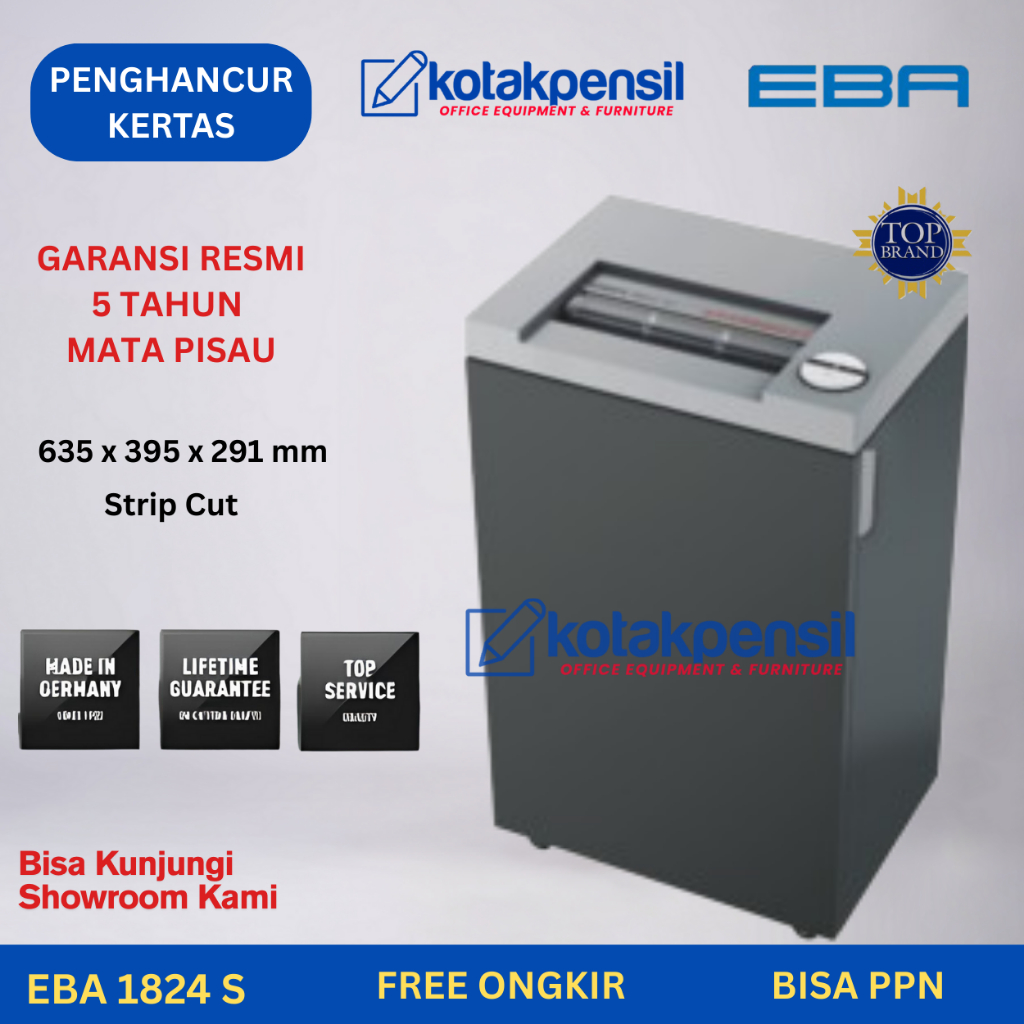 Jual Mesin Penghancur Kertas EBA 1824 S|Paper Shredder EBA 1824S ...