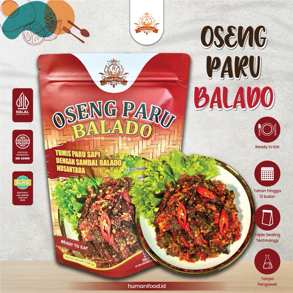 Jual Oseng Paru Balado | Satuan 150gr | Lauk Pauk Nusantara | Shopee ...