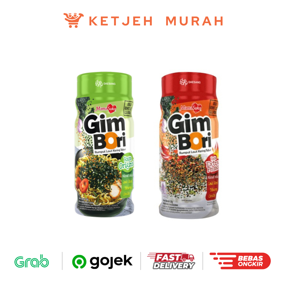 Jual Mamasuka Gimbori Rumput Laut Kering Tabur Botol 30 Gram Rasa ...