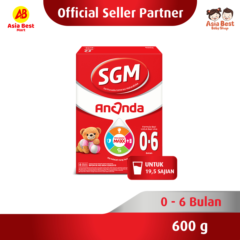 Jual Sgm Ananda 1/2 600 Gr Susu Formula Untuk Bayi 0-6 Bulan 6-12 Bulan Susu Bubuk Pertumbuhan ...