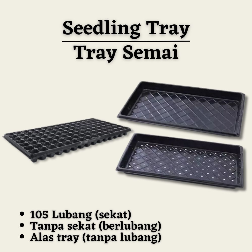 Jual Tray Semai / Seedling Tray 50/105/128/200 Lubang | 0,6 - 1mm ...