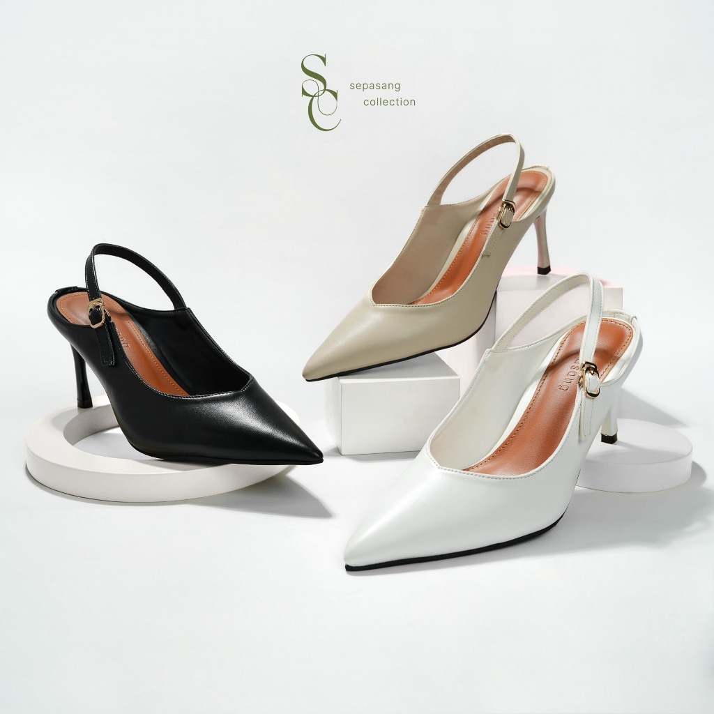 Jual SEPASANG COLLECTION - Ava Mules Wanita Heels 7 Cm - Shoes Sandal ...