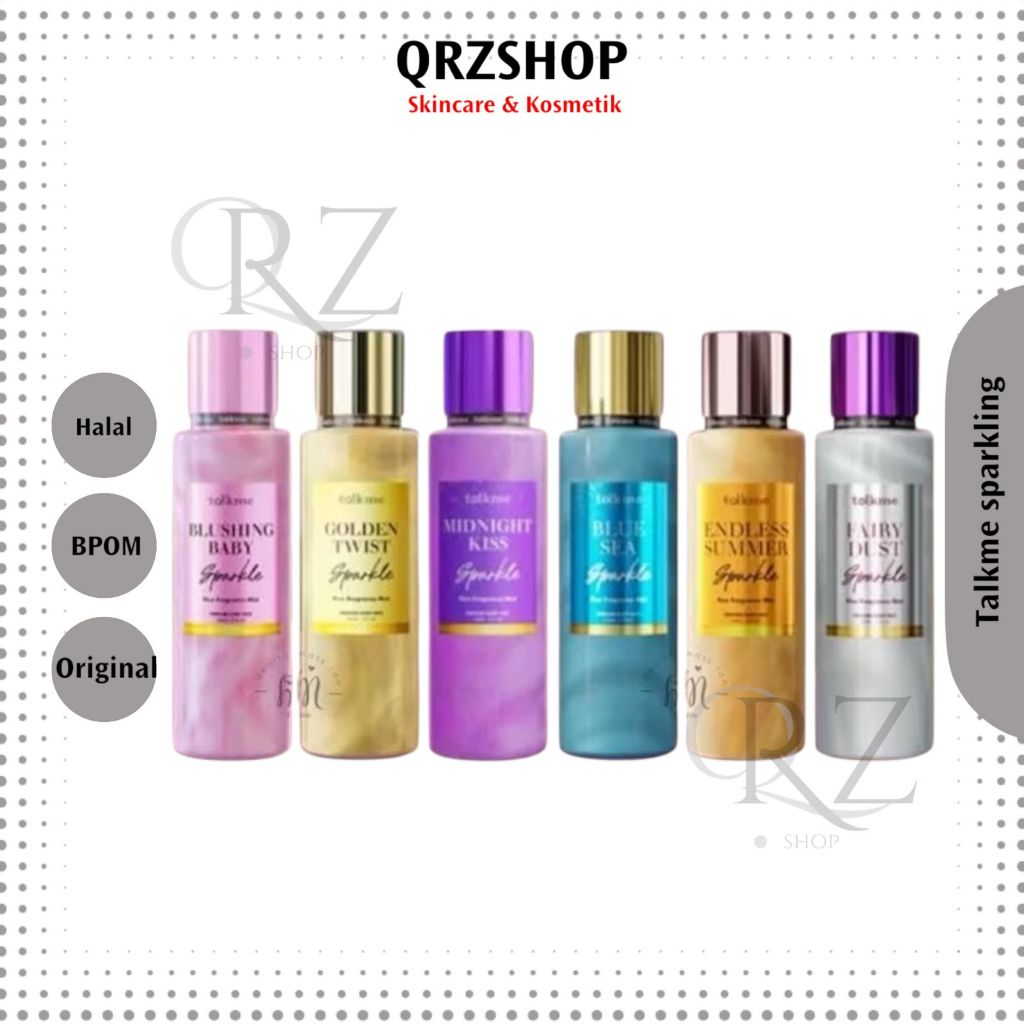 Jual Talkme Sparkling Body Mist Travel Size 75ml – Parfum Body Mist ...
