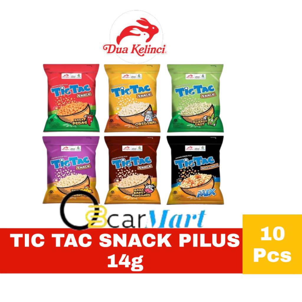 Jual TIC TAC Snack Pilus Tapioka Dua Kelinci Renceng isi 10 | Shopee ...
